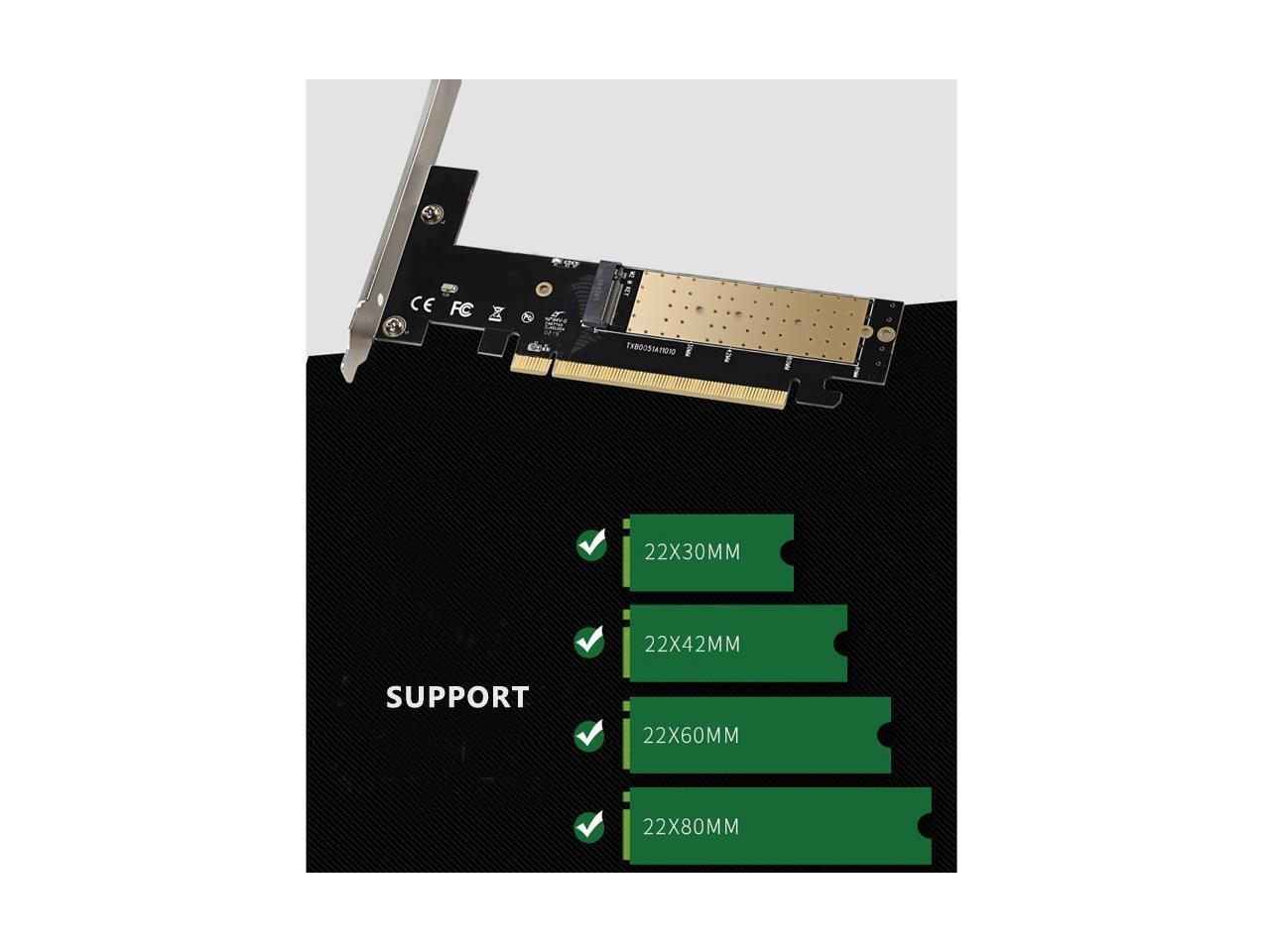 M2 Riser card PCIe X16 to M.2 SDD NVME Expansion card high speed ...