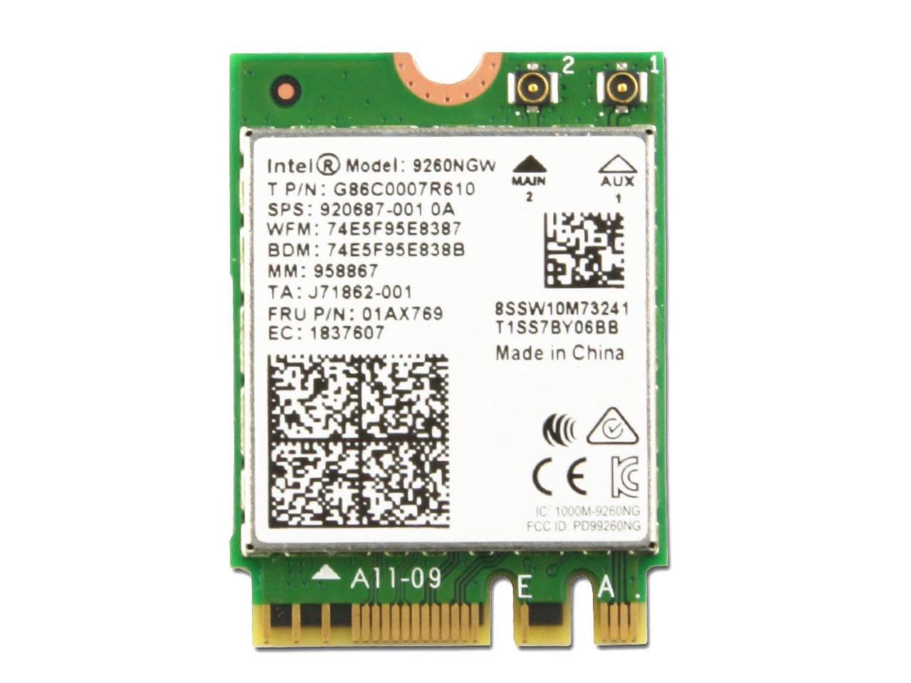 Dual Band Wireless-AC 9260 Intel 9260NGW NGFF 1730Mbps 1.73Gbps WiFi ...