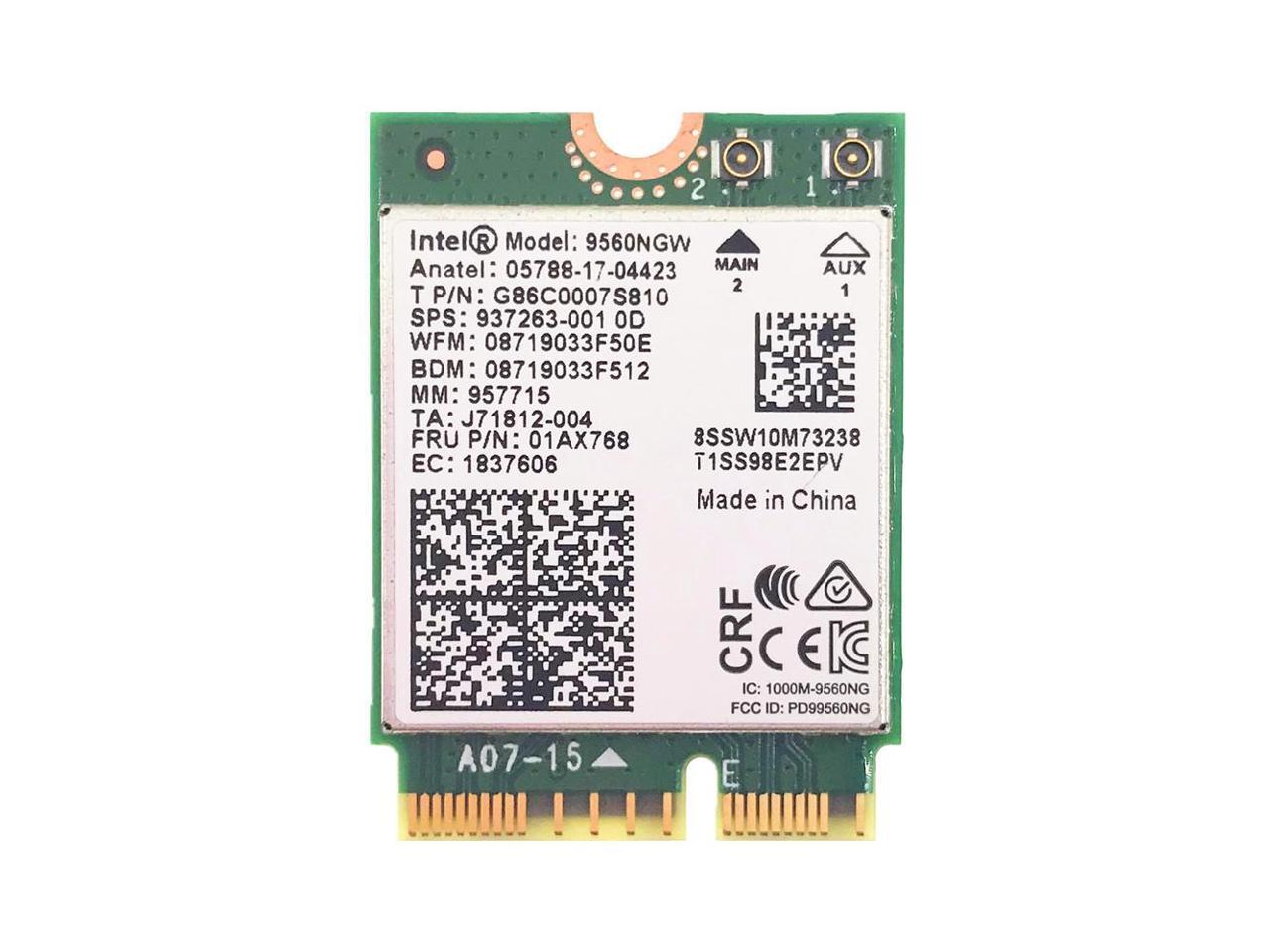 Dual Band Wireless AC 9560 for Intel 9560NGW 802.11ac NGFF: CNVI 2.4G ...