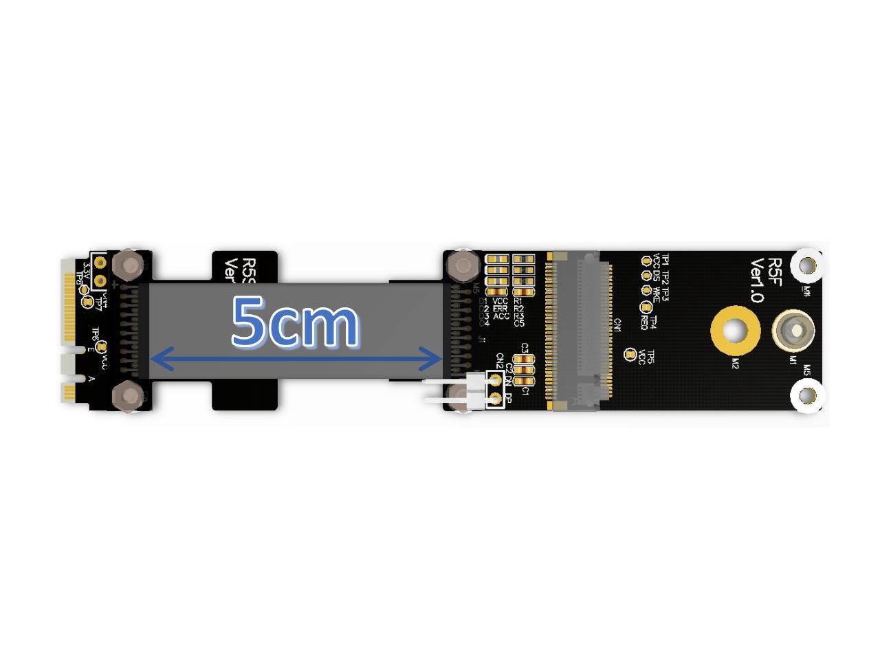 mPCIe mini PCIe Card to M.2 NGFF Adapter-15CM - Newegg.com