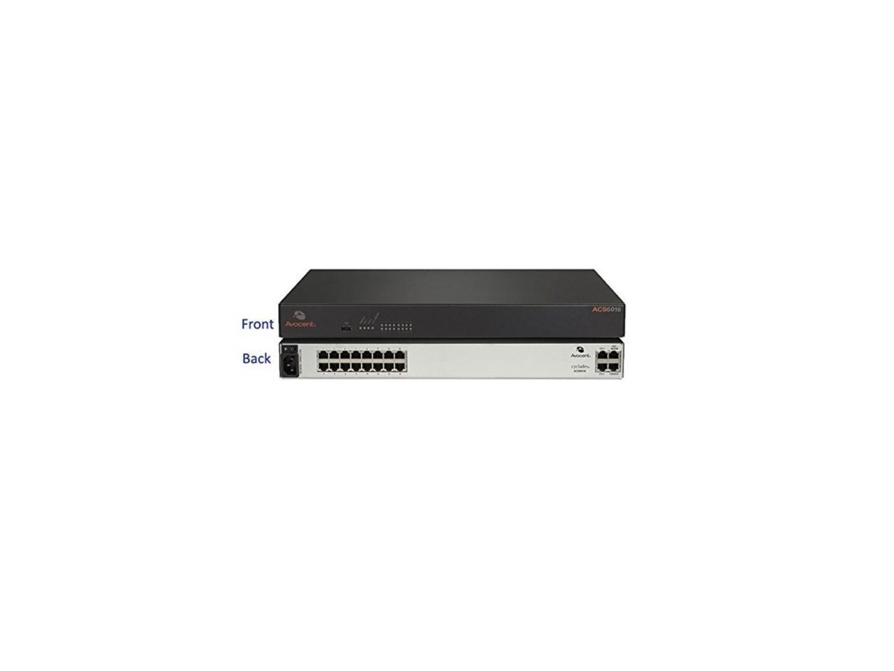 Avocent 16-Port ACS 6016 Console Server with Single AC Power Supply ...