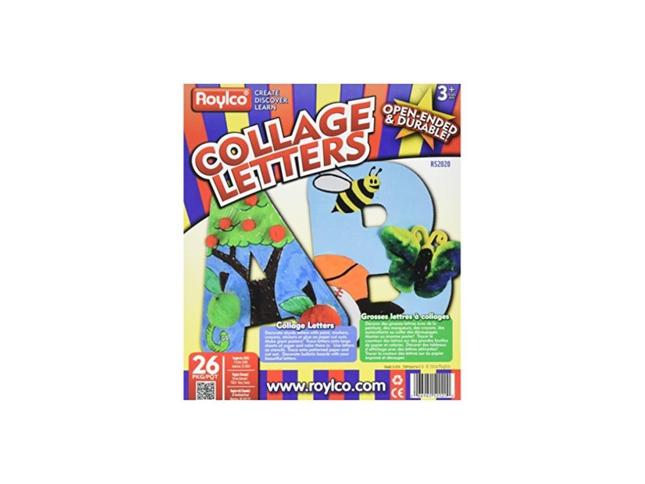 Roylco R52020 Collage Multi-purpose Letters 26 (Alphabet) Shape ...