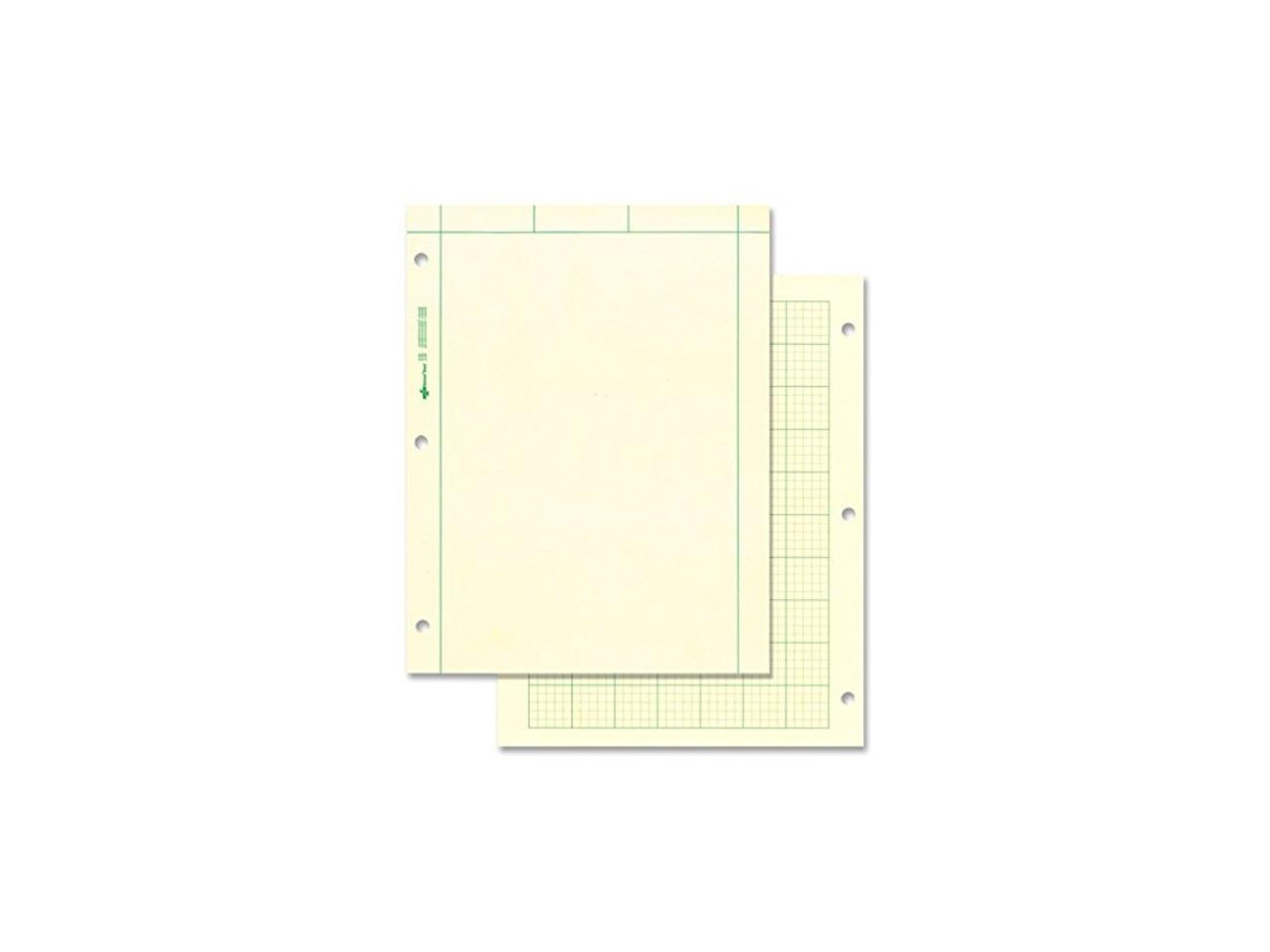 Rediform 42389 National Computation Pad 200 Sheets Letter 8.50" x 11" - 200 / Pad - Green Paper ...