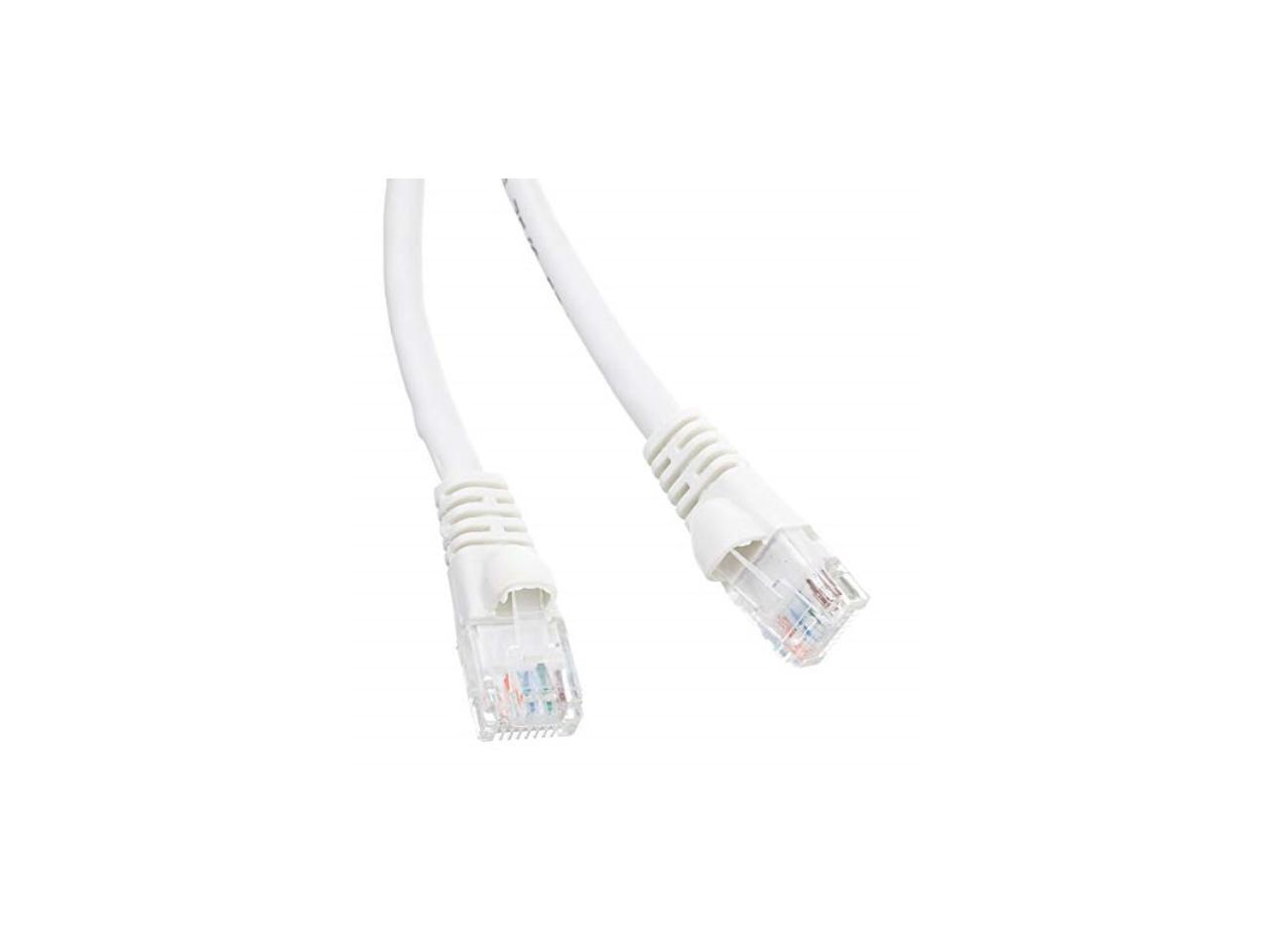 Cat6 Ethernet Patch Cable Snag-less/Molded Boot 3 foot - White - Newegg.com
