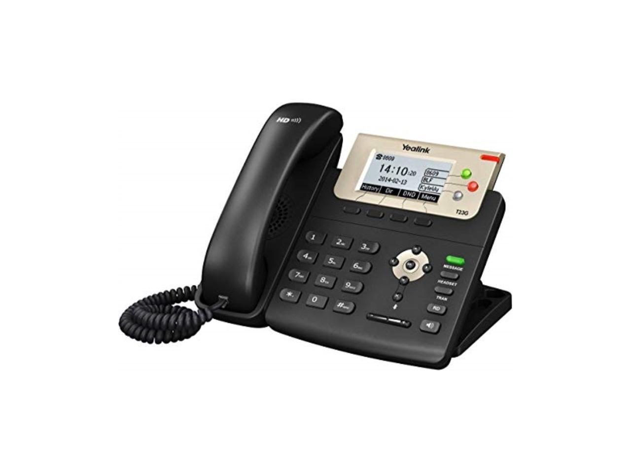 Yealink Sip-T23g Ip Phone - Corded, Black - Newegg.com