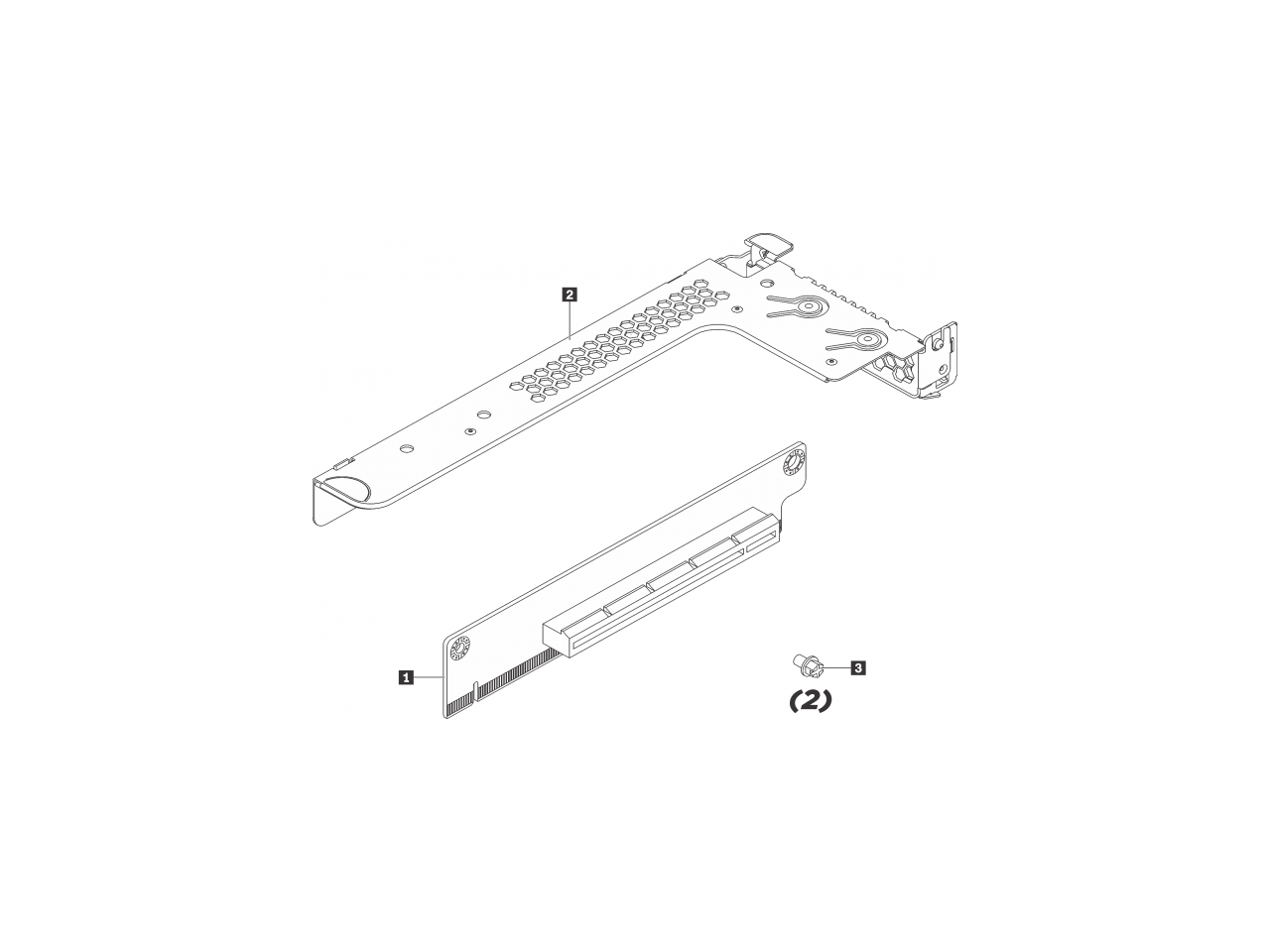 Lenovo Riser 2 Kit - Riser card - for ThinkAgile HX2321 Certified Node ...