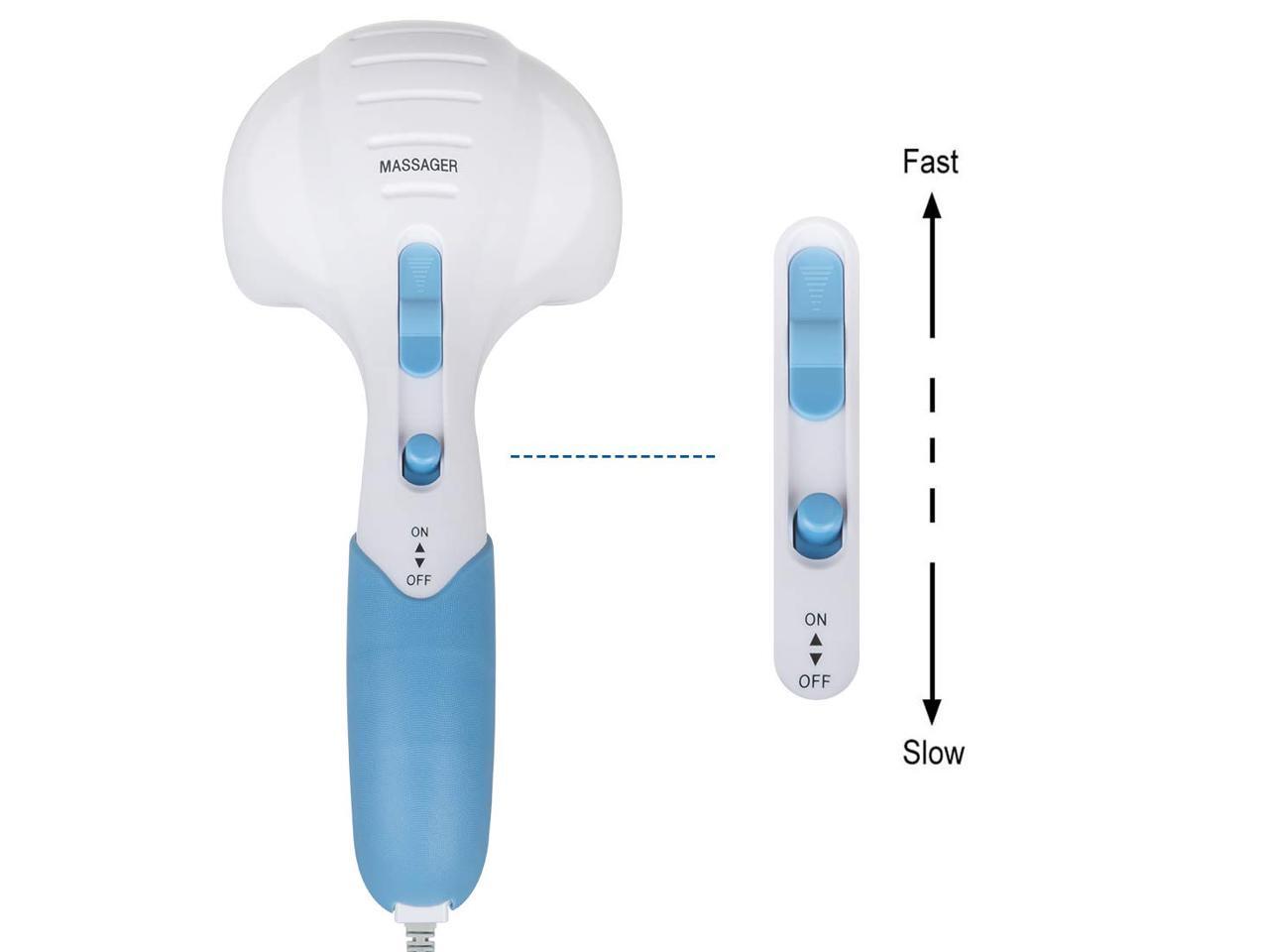 Handheld Back Massager - Double Head Electric Full Body Massager - Deep ...