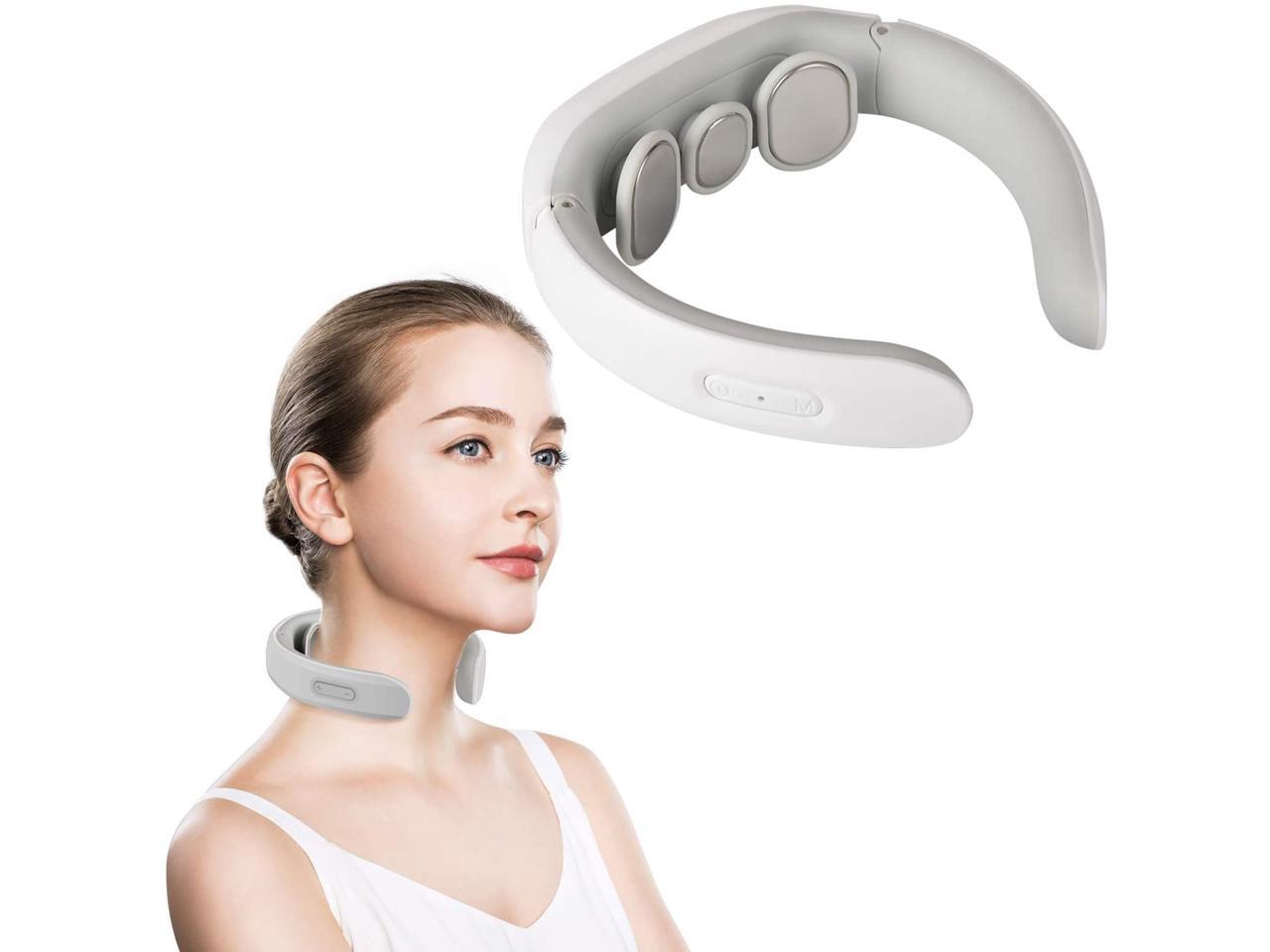 Neck Massager, Electric Pulse Neck Massager, Wireless Deep Tissue Neck ...