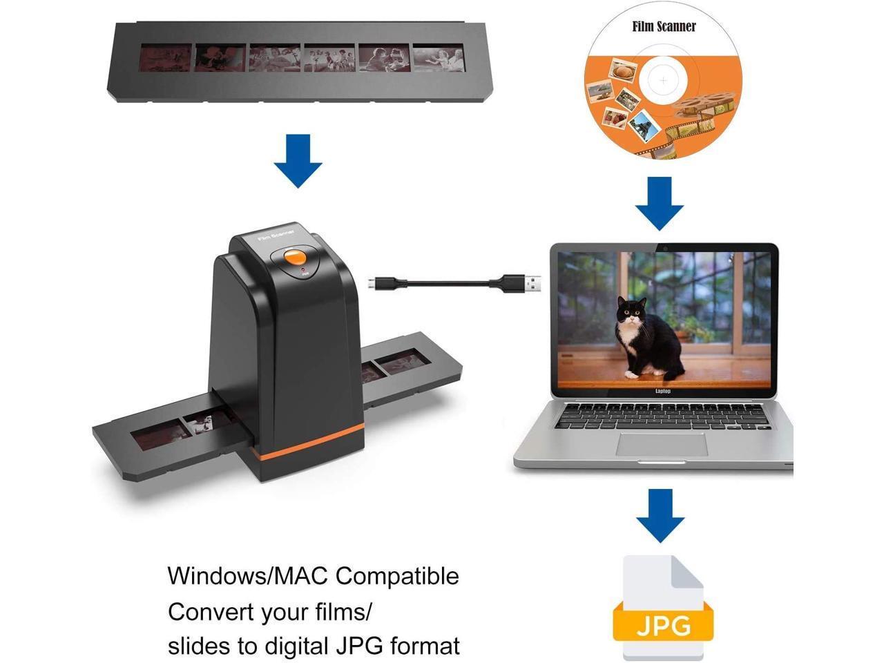 DIGITNOW! 135 Film Slide Scanner Converts Negative,Slide&Film to ...