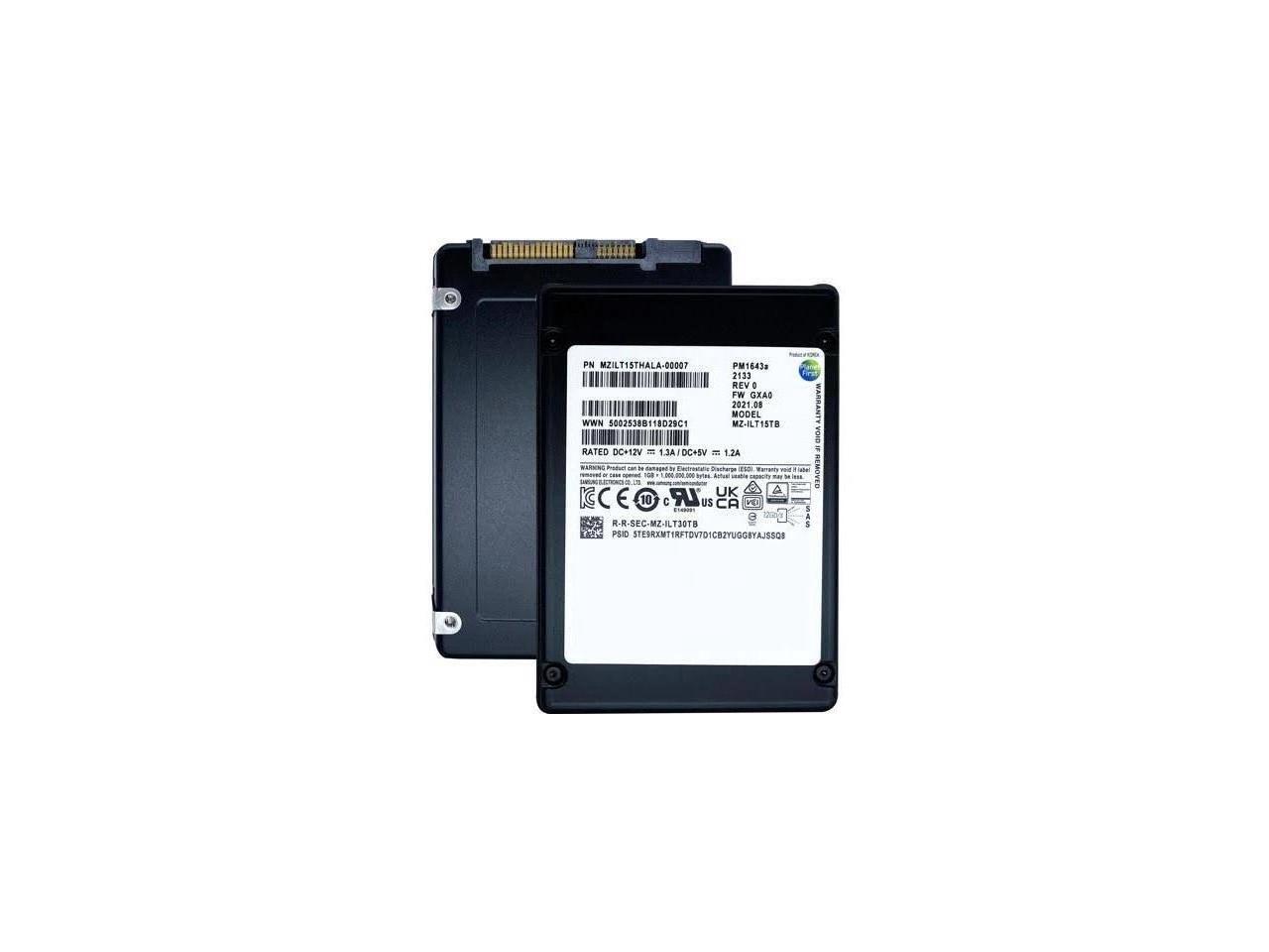 Samsung PM1643a 3.84TB SAS 12Gb/s 3D TLC 2.5" Enterprise SSD MZ-ILT3T8B ...
