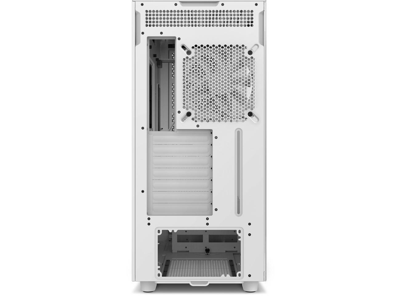 NZXT H7 Flow White - Mid-Tower Airflow PC Gaming Case - Tempered Glass ...