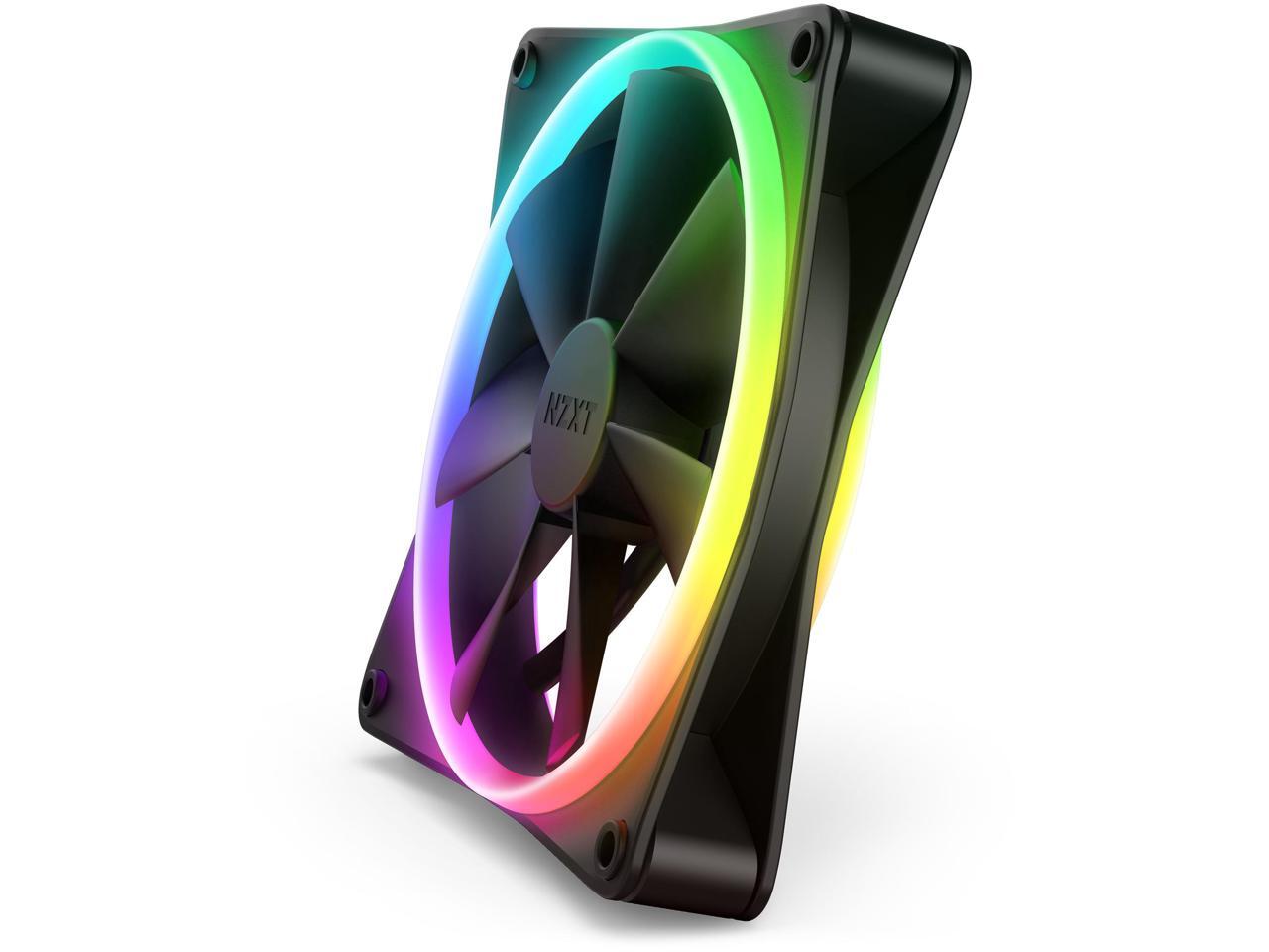 NZXT F140RGB Duo - 140mm Dual-sided RGB Fan - Single Pack (Black ...