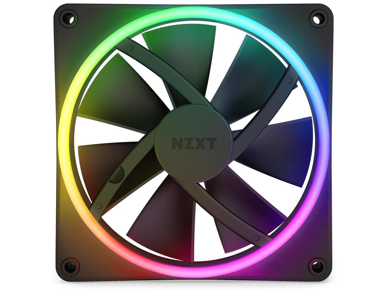 NZXT F140RGB Duo - 140mm Dual-sided RGB Fan - Single Pack (Black ...