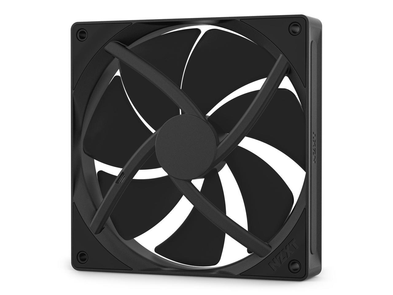 NZXT F120P Non-LED 120mm Static Pressure PWM Case Fan - RF-P12SF-B2 ...
