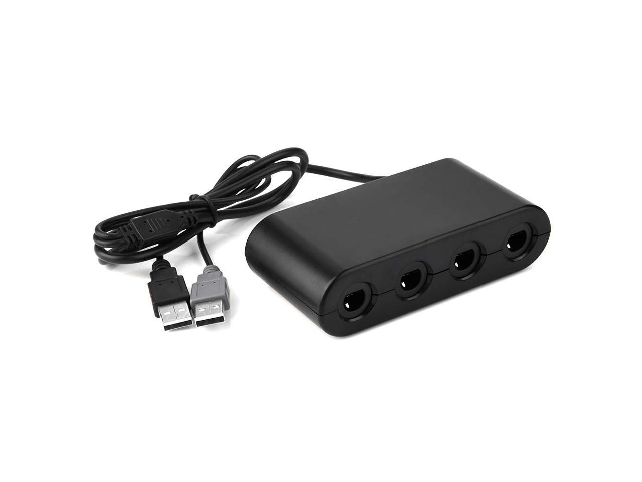 E-NET Gamecube Controller Adapter, 4 Ports for Gamecube Controller USB ...