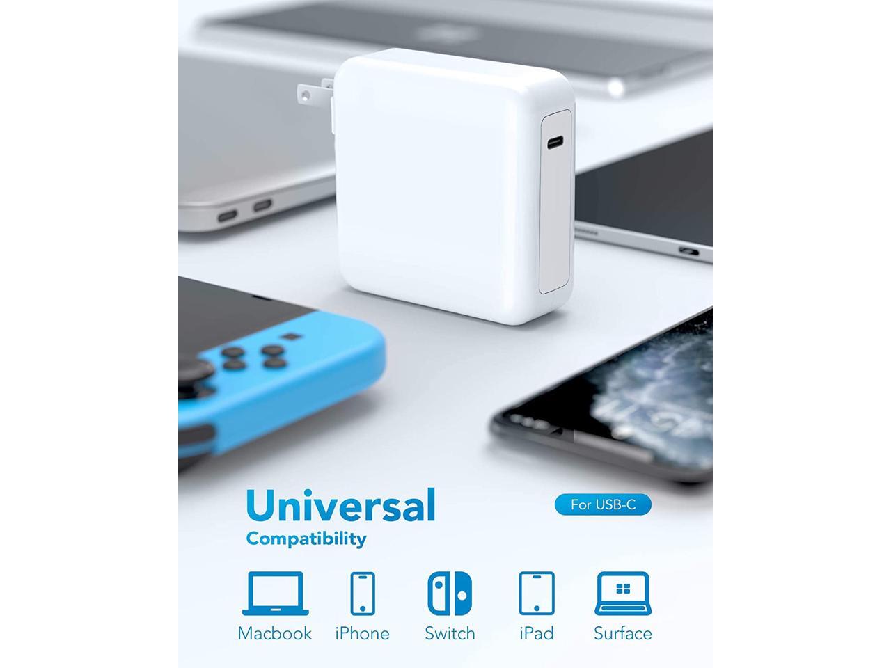 96W USB C Power Adapter, Compatible with MacBook Pro Charger 13 15 16 ...