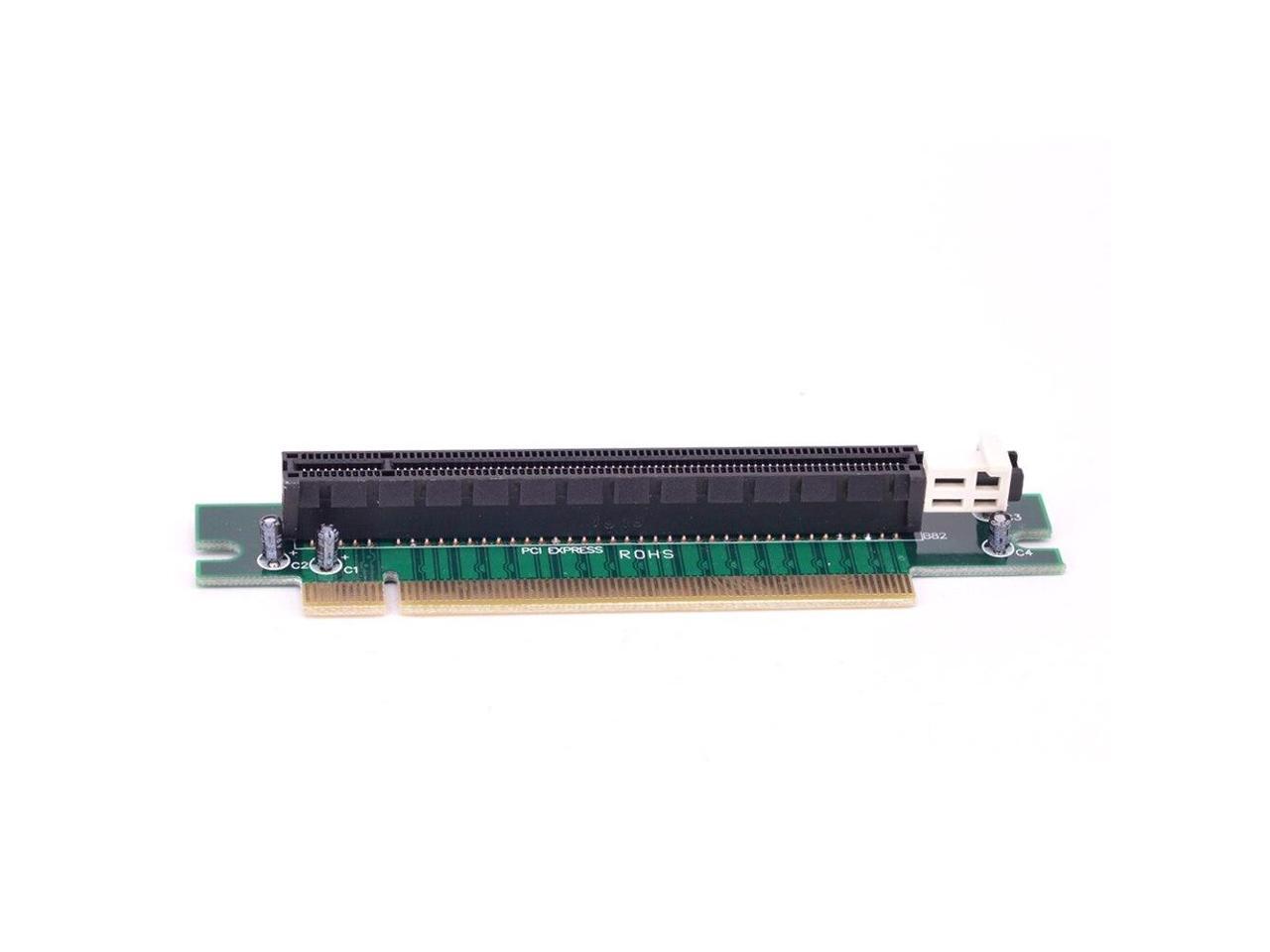 PCIE 16x To 16x slots Extension Riser card 90 degree PCI express Male ...