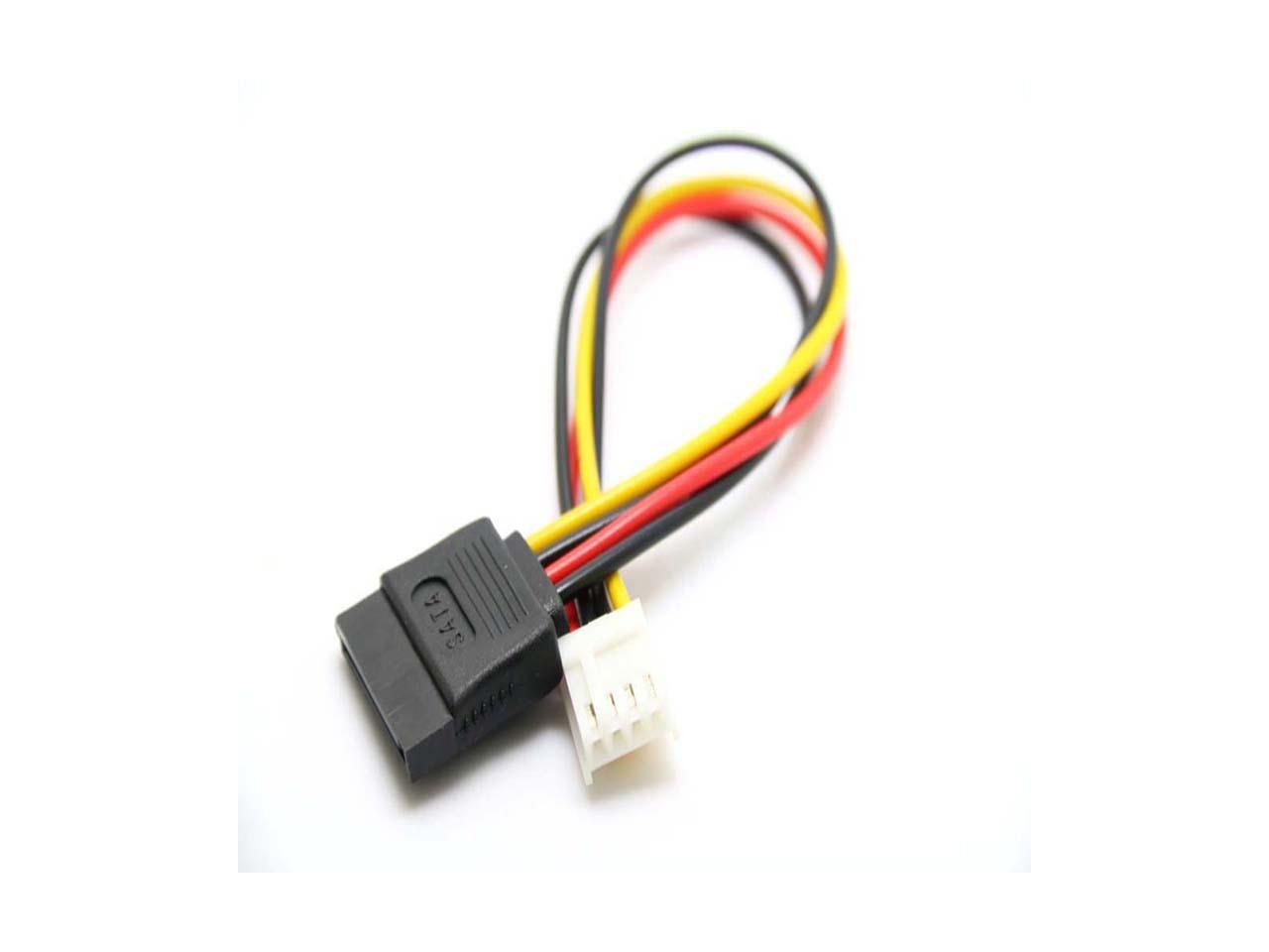 4Pin FDD Floppy Female to 15Pin SATA Female Adapter Converter Power ...