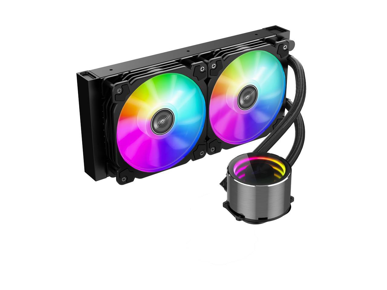 Jonsbo Cpu Cooling SHADOW TW4-240 ARGB Controllable 120mm 2 Fans Mirror ...