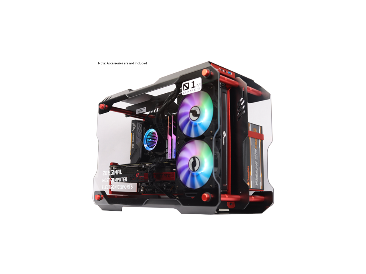 Zeaginal ZC-01M Grape Pot Mini Tempered Glass Computer Case Support ...