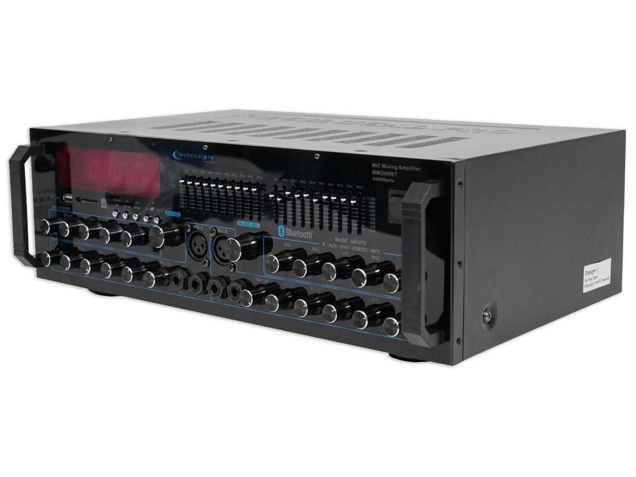 Technical Pro MM2000BT Pro Mic Mixing Amplifier - Newegg.com