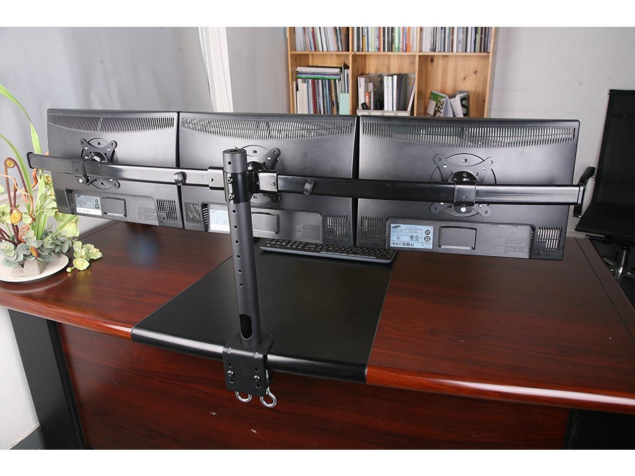 XtremPro Triple Monitors Desk Mount Stand Mount, Adjustable Tilt ±15 ...