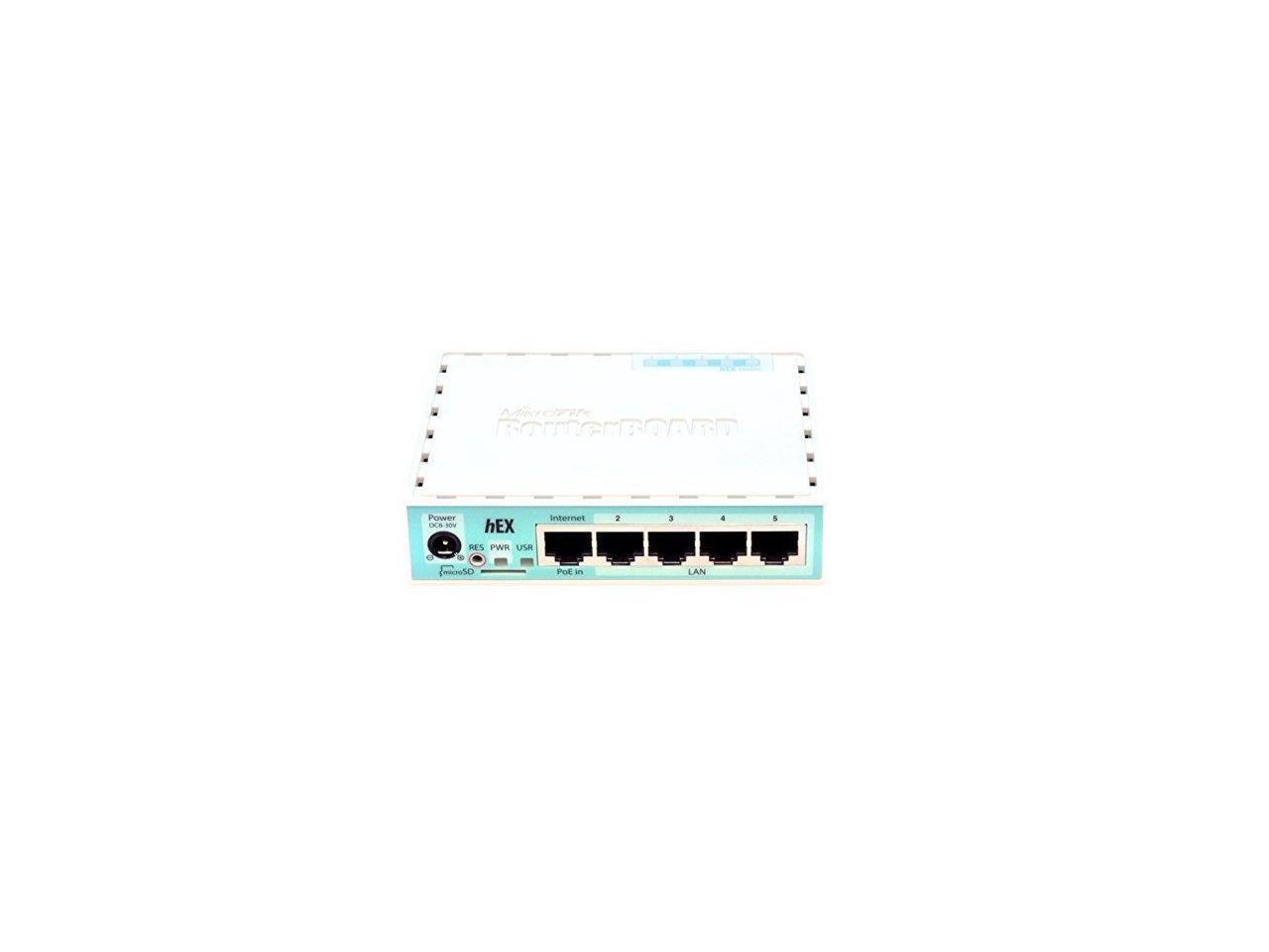 Mikrotik hEX RB750Gr3 5-port Ethernet Gigabit Router - Newegg.com