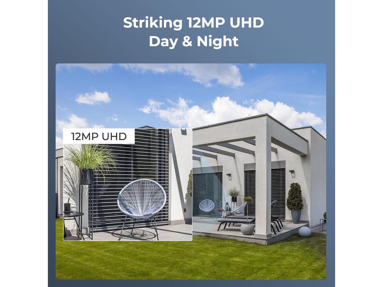 REOLINK 12MP PoE Security Camera System, 8pcs H.265 12MP Security ...