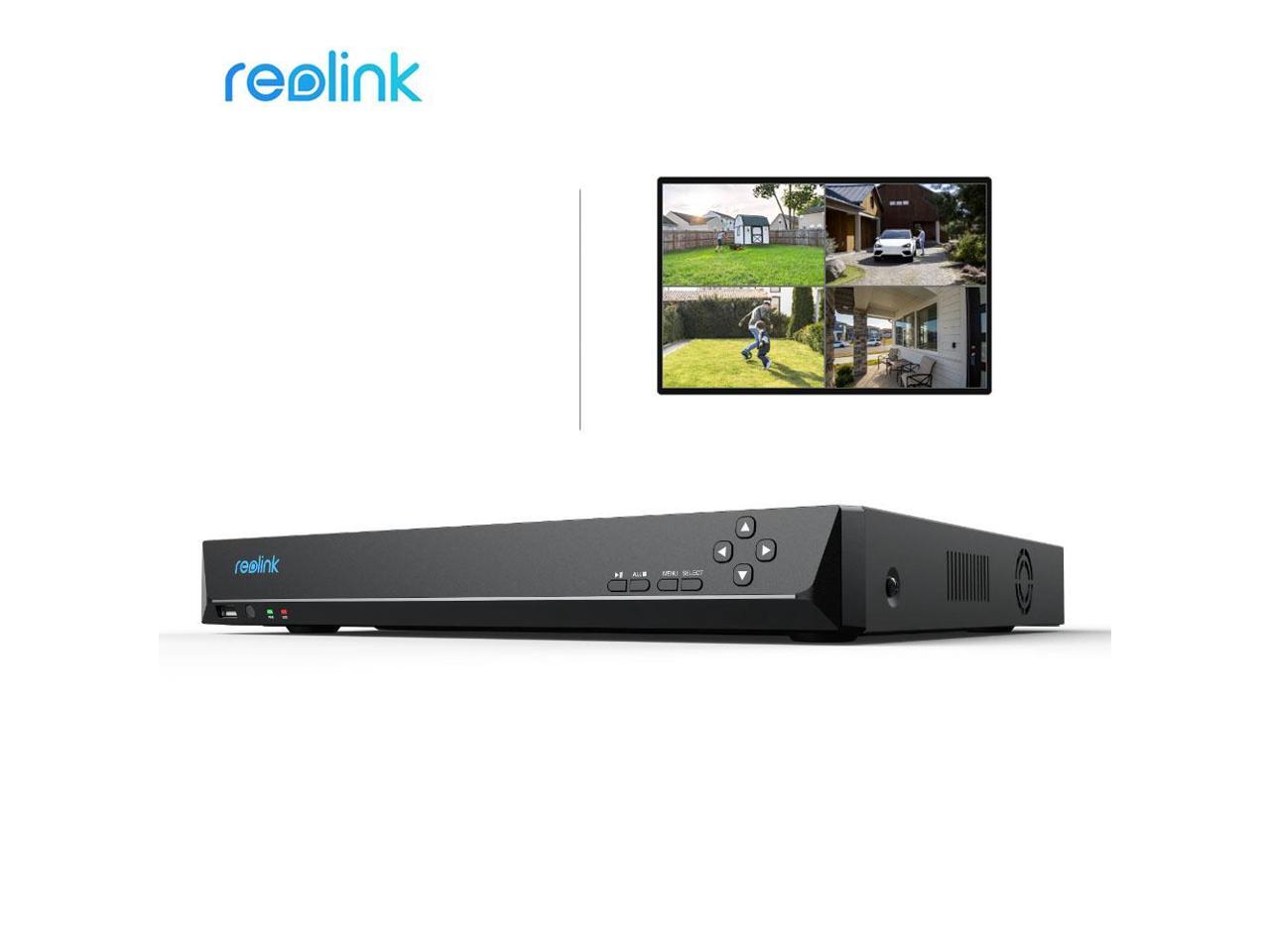 REOLINK 36 Channel 12MP PoE NVR Video Recorder, Capacity Up to 48TB ...