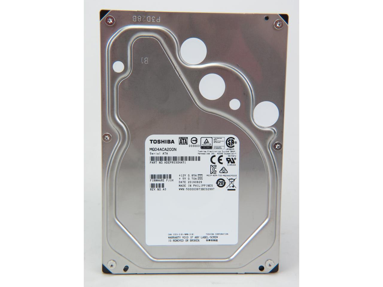 TOSHIBA 2TB SATA III 3.5 128mb 7200rpm 6GB/s 512n (Native) Hard drive ...
