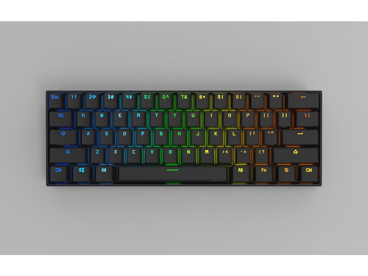 Anne Pro 2 Mechanical Keyboard 60% RGB Wired/ Wireless Bluetooth PBT ...