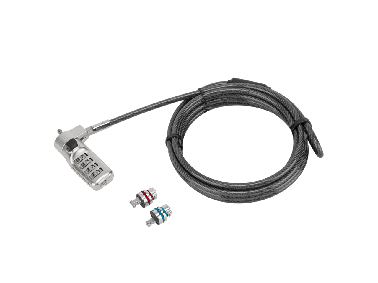 Targus DEFCON 3-in-1 Universal Resettable Combo Cable Lock ASP86RGLX ...
