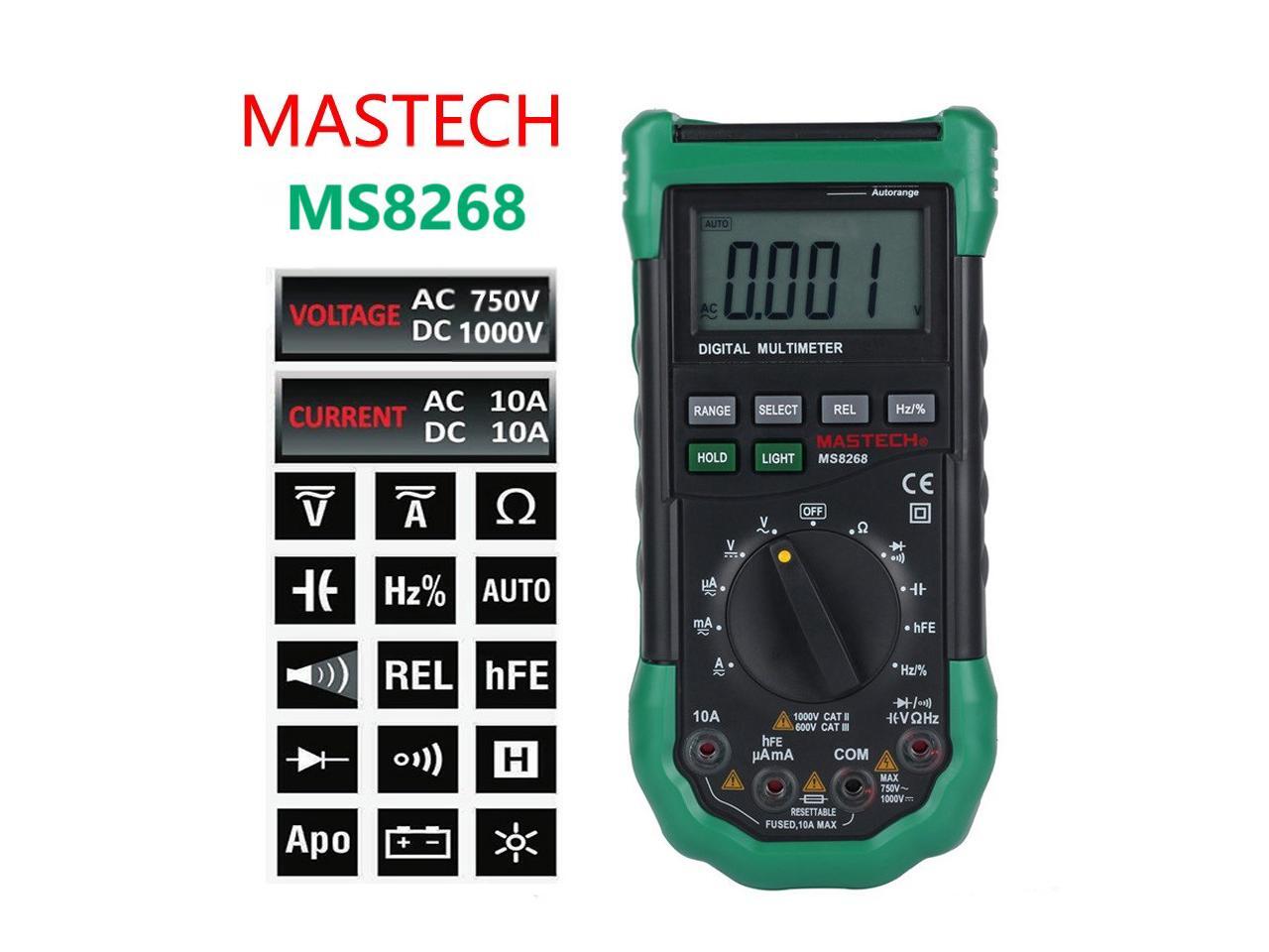 Mastech MS8268 Multimeter Digital Multimeter MS8261 MS8264 MS8265 ...