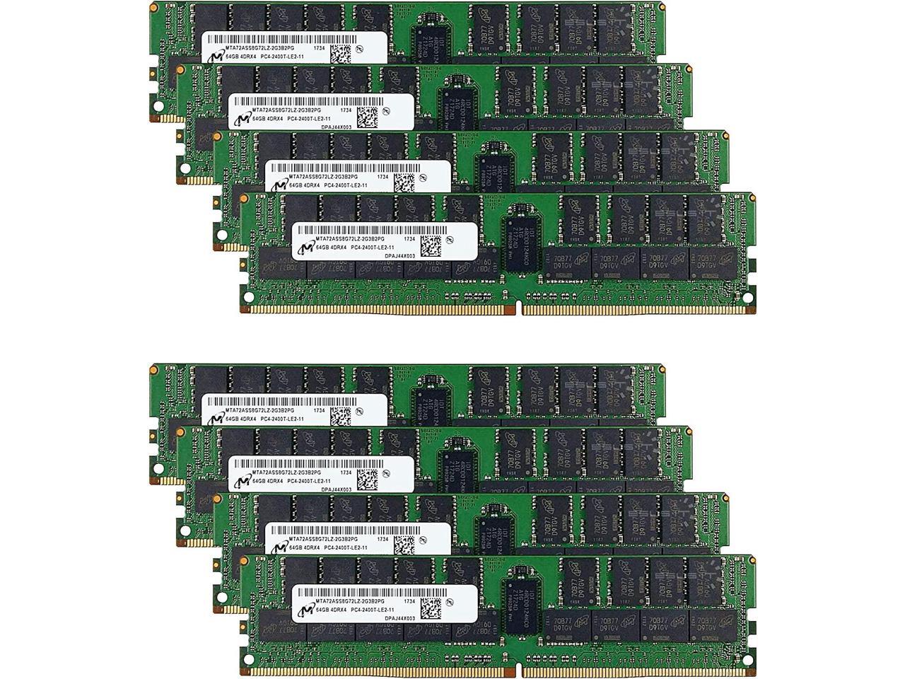 Micron Memory Bundle with 512GB (8 x 64GB) DDR4 PC4-23466 2933MHz ...