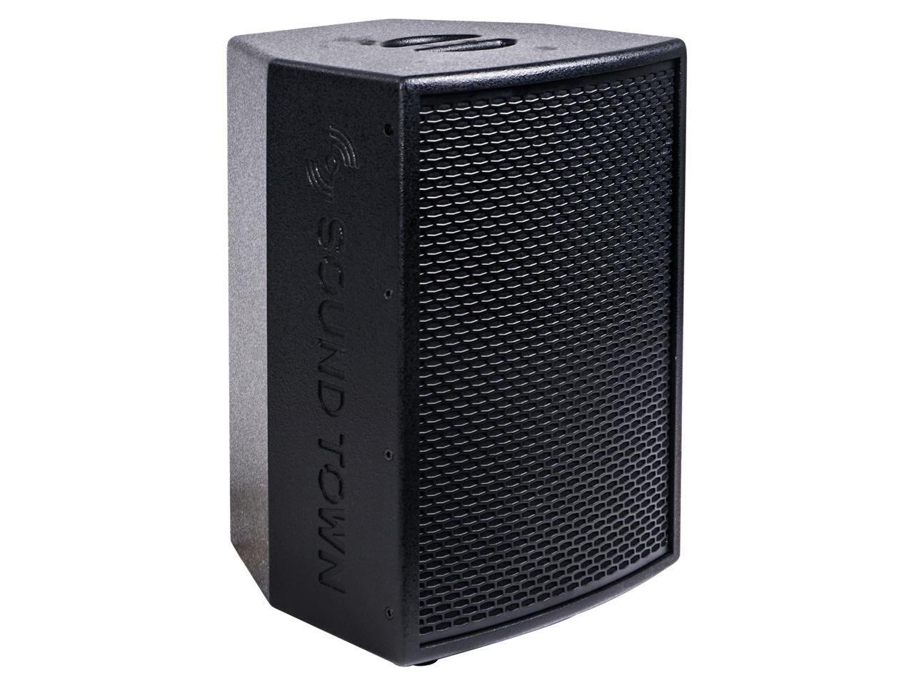 Sound Town 2-Pack 10” 1000W Powered DJ PA Speaker Set with Bluetooth ...