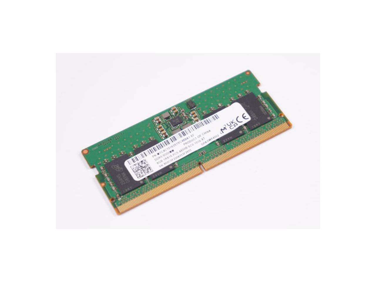 MTC4C10163S1SC48BA1 Micron 8GB PC5-4800B DDR5 4800 SO-DIMM Memory ...