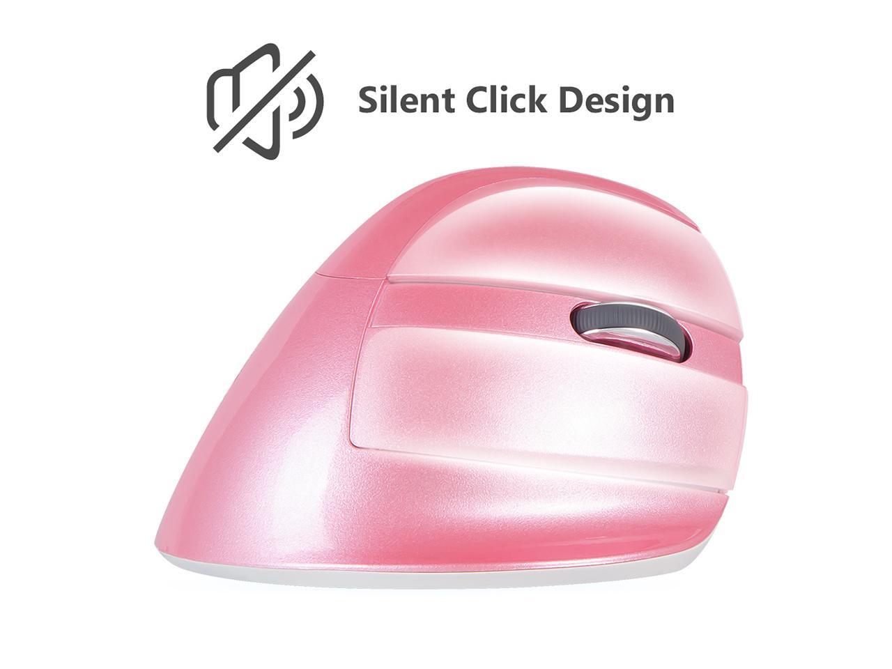 Delux Wireless Mouse Rechargeable, 2.4G Ergonomic USB Computer Mouse ...