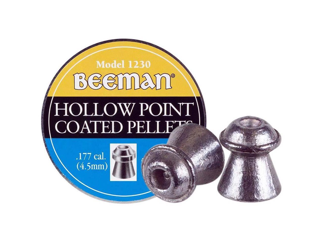 Beeman 1222 Hollow Point Coated Pellets .177 Cal 4.5mm Coating Reduces ...