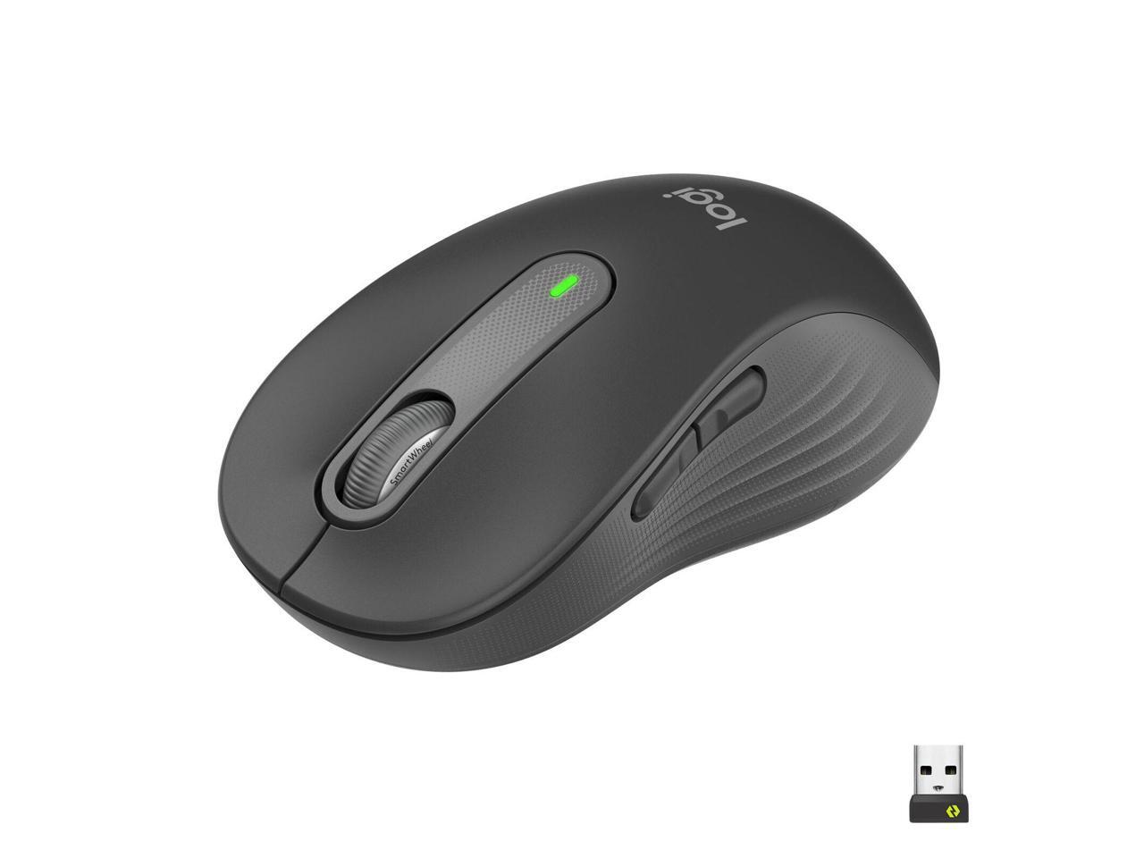 Logitech - Signature M650 L Full-size Wireless Scroll Mouse with Silent ...