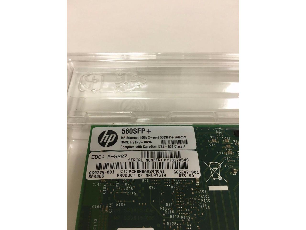 Refurbished: HP 669279-001 Ethernet 10GB 2-Port 560SFP+ Adapter ...