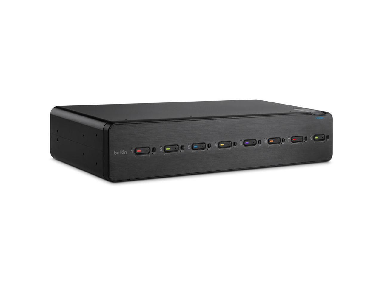 Belkin Advanced Secure 8-Port Dual-Head DVI-I KVM - Newegg.com