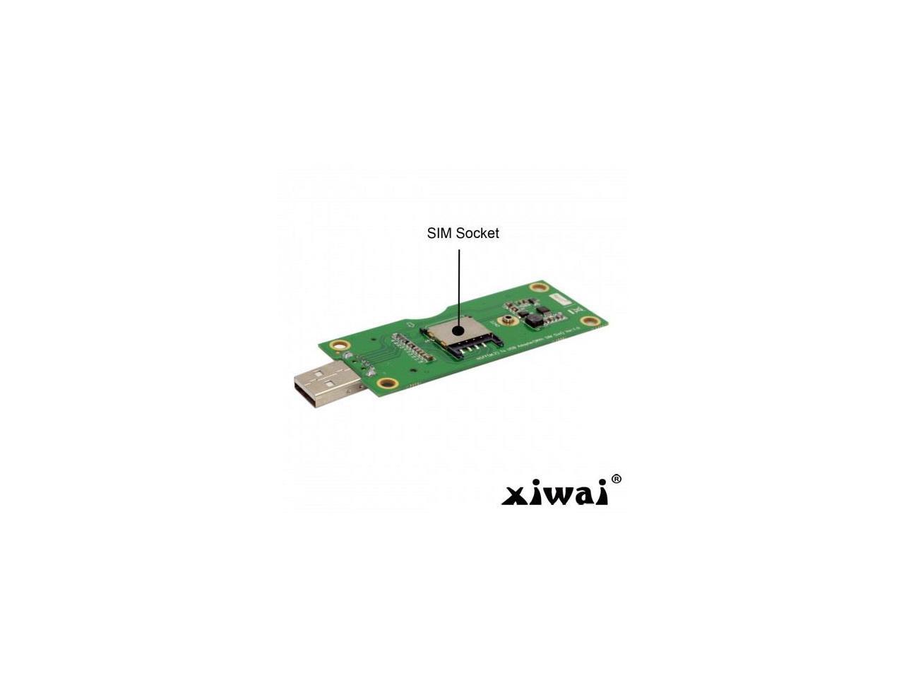Xiwai M.2 NGFF Wireless WWAN to USB Adapter Card with SIM Card Slot ...