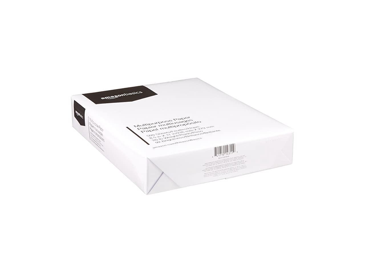 Basics 92 Bright Multipurpose Copy Paper 85 X 11 Inches 10 Ream Case 