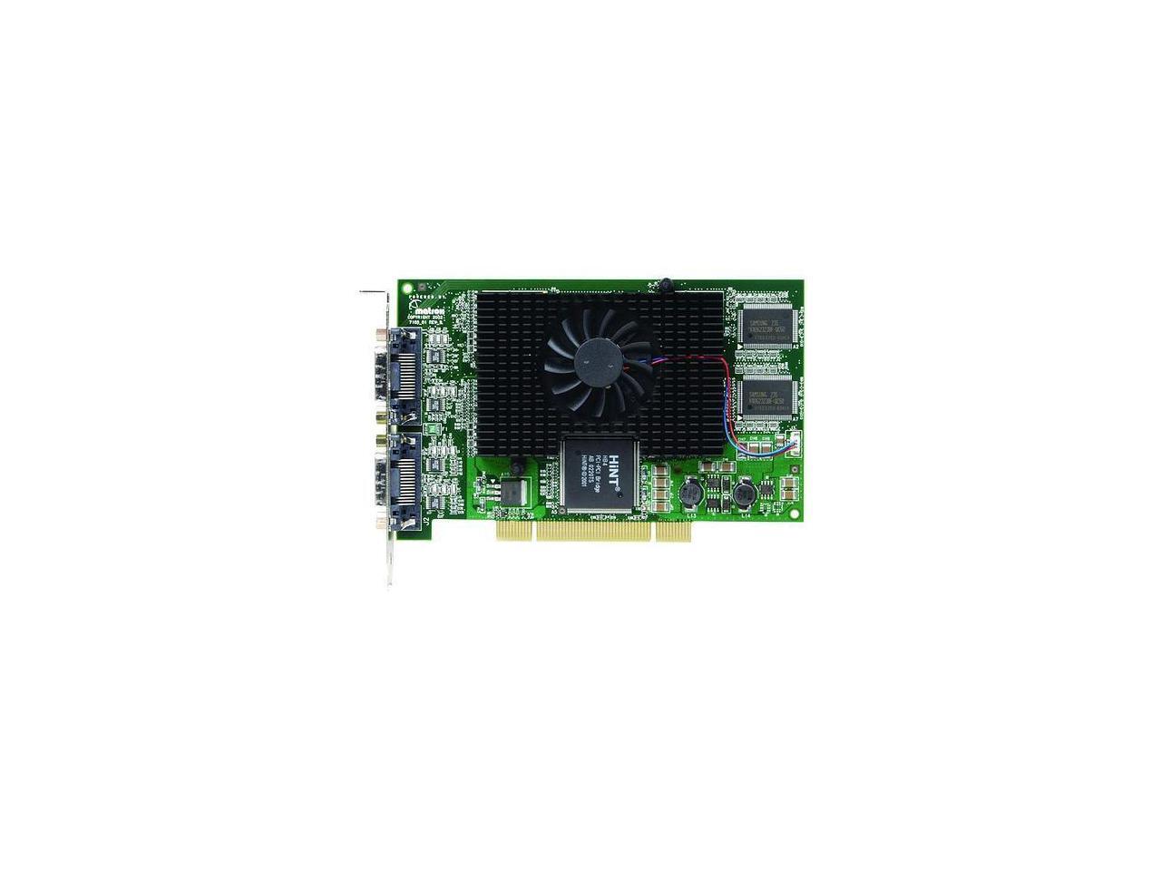 Matrox G45X4QUAD-B G450 Video Graphics Card X4 PCI 2x LFH60 4xDVI ...