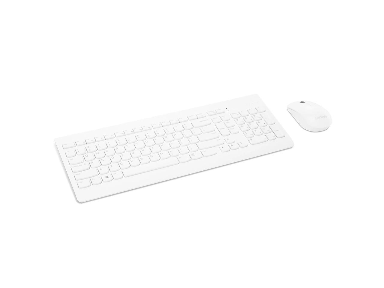 Lenovo 510 Wireless Combo Keyboard & Mouse (White) - US English ...