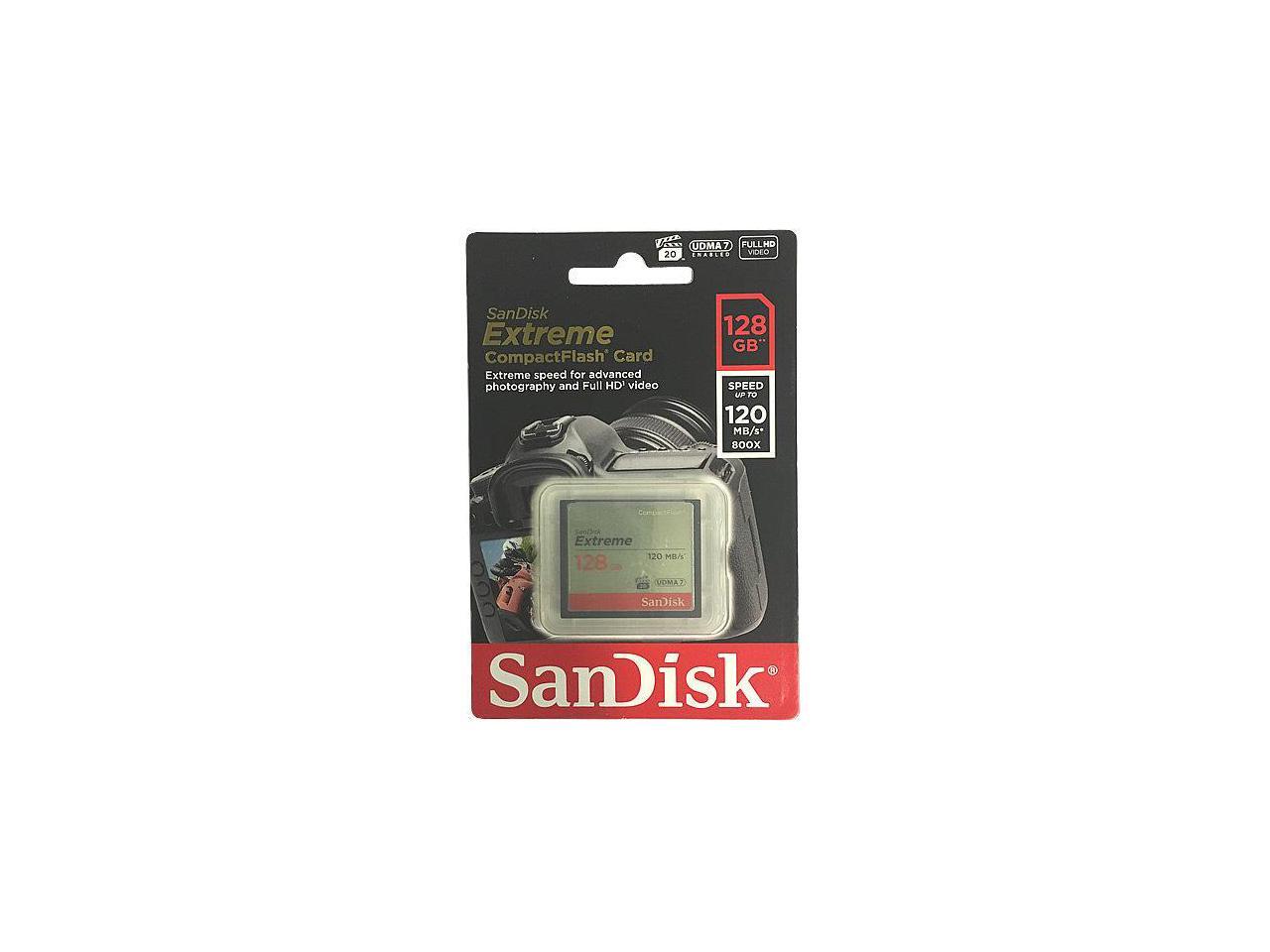 SanDisk 128GB Compact Flash (CF) Flash Card Model SDCFXSB-128G-G46 ...