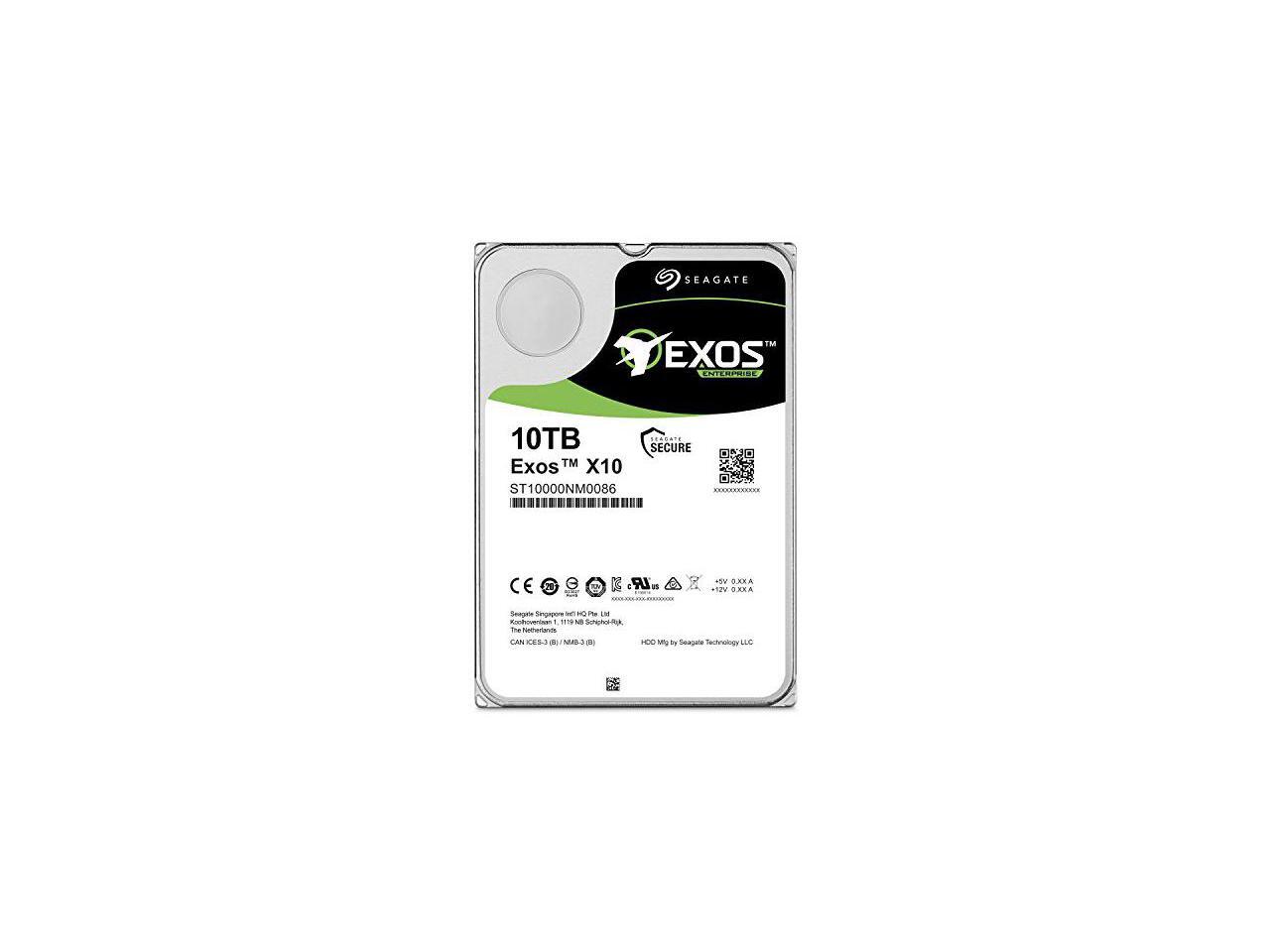 Seagate Exos x10 10TB SATA 6Gb/s 256MB Cache Enterprise Hard Drive 3.5 ...