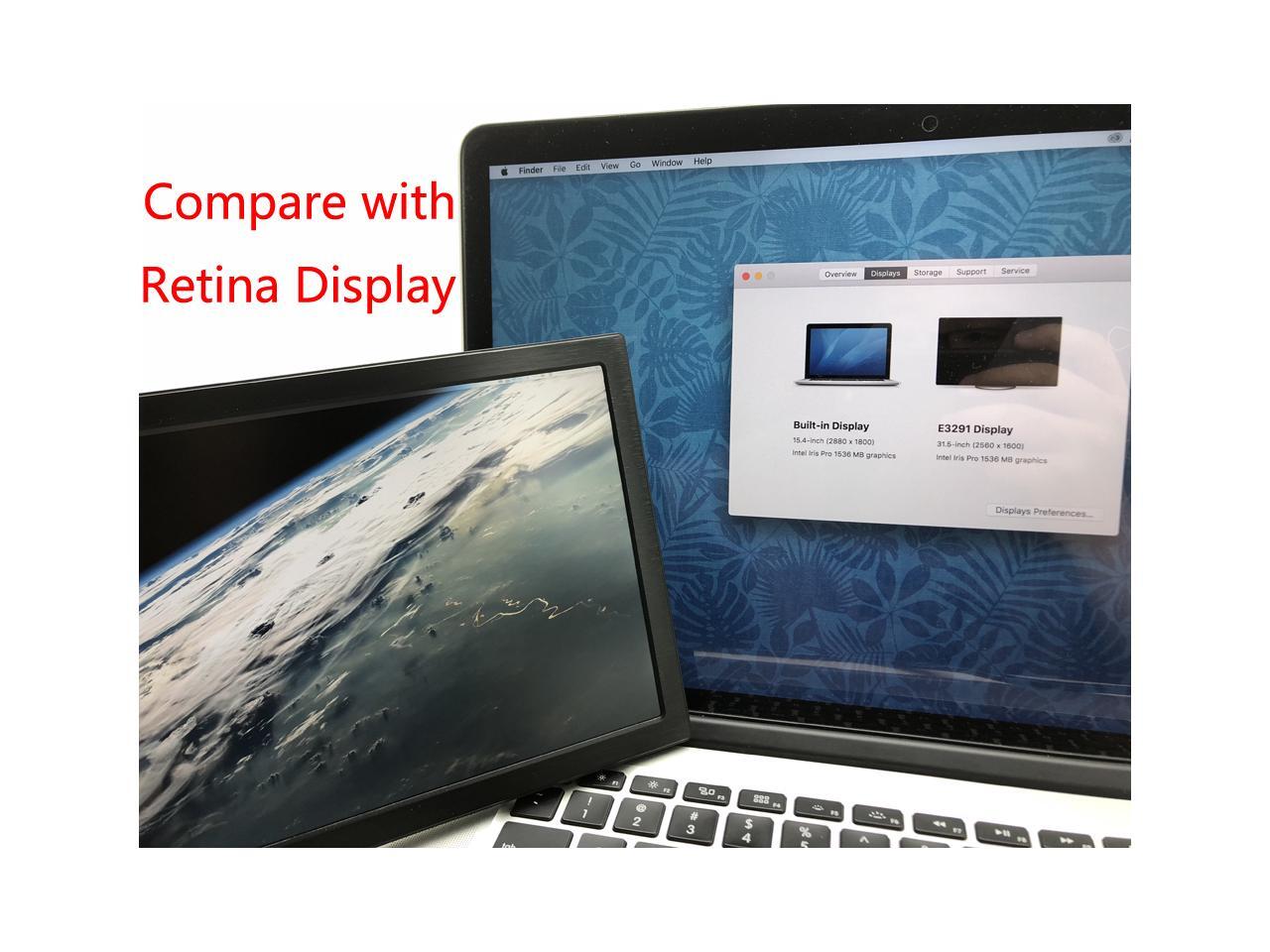 13 inch Monitor IPS 2560x1440 UHD 16:9 400cd/m2 1000:1 Game Display ...