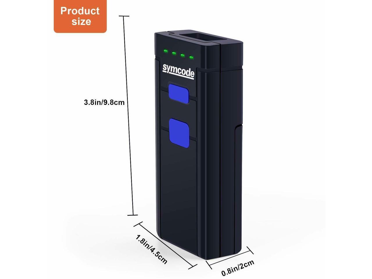 Symcode Bluetooth Wireless 1D Barcode Scanner 1D Barcode Reader Support ...