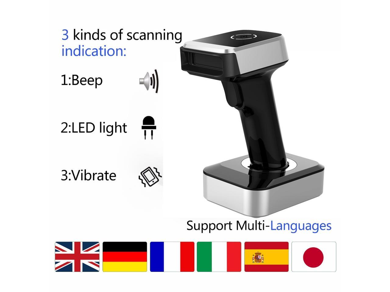 Symcode MJ1900 Bluetooth 2.4Ghz Wireless 2D Barcode Scanner Screen ...